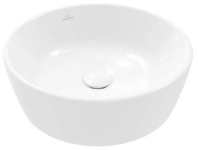 Villeroy & Boch Villeroy Boch Architectura - Umyvadlo na desku, 450x450x155 mm, bez přepadu, alpská bílá CeramicPlus 5A2546R1