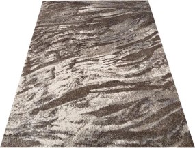 DY Hnědý koberec s abstraktním vzorem Panamero 13 Rozměr: 60x100 cm