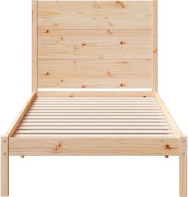 Prodloužený rám postele bez matrace 90 x 210 cm masivní dřevo 3309267
