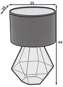Eltap Stolní lampička Vespillo 1A zelená/zlatá