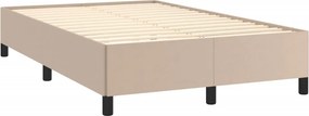 Box spring postel s matrací cappuccino 120x190 cm umělá kůže 3269702