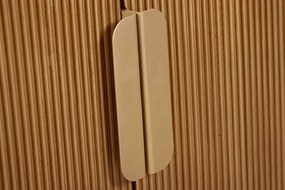 Designová komoda Ifama 170 cm zelený mramor / mango