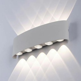 PN 9489-21 CARLO LED nástěnné svítidlo, venkovní osvětlení, stříbrná 3000K - PAUL NEUHAUS