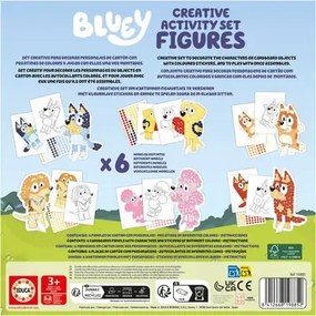 EDUCA Kreativní sada Bluey / 6 kartonových panelů / 100+ samolepek / 3