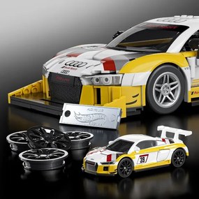 Mattel Brick Shop sestavitelný model Hot Wheels - 15 Audi R8 LMS (Elite series) Vícebarevná