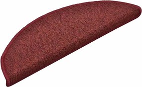 Schodové rohože 15 ks 56 x 17 x 3 cm bordó půlkulaté 322372