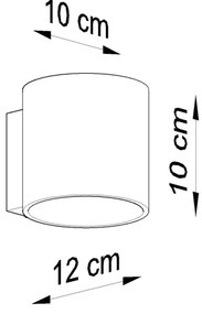 Sollux SL.0211 - Nástěnné svítidlo VICI 1xG9/40W/230V sklo/bílá