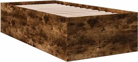 Rám postele kouřový dub 90 x 190 cm kompozitní dřevo 3280976
