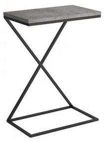 Příruční stolek Kadyks, Barvy police: černý / beton Mirjan24 5902928167320