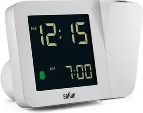 Braun BC15 bílá / Digitální budík / LCD / DCF (Rádiem řízené) / 1x AA