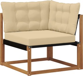 Venkovní pohovková souprava 9 ks Přirozená a Béžová 3369836