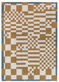 Omyvatelný interiérový/exteriérový žakárový koberec Chess