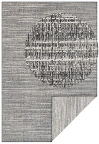 ELLE Decoration, Kusový koberec Gemini 105543 Silver z kolekce Elle – na ven i na doma, 120x170, šedá, chodba / předsíň