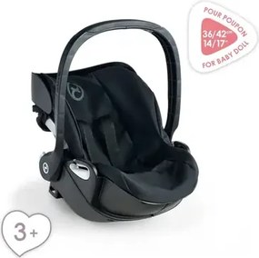 COROLLE Autosedačka a kolébka pro panenky Cybex Black 2v1 / s páskem a