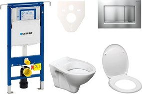 Cenově zvýhodněný závěsný WC set Geberit do lehkých stěn / předstěnová montáž + WC Ceramia S-Line Pro 111.355.00.5ND7