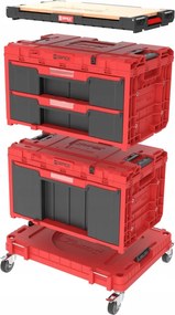 Sada boxů na nářadí Qbrick System One Red Workshop Drawers Set 7