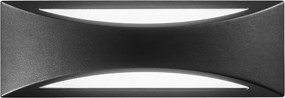 FAN LED-W-WEISS-NER Venkovní nástěnné svítidlo LED WEISS hliník černá 16W 1800LM CCT IP54 35x12x11,3 cm - FANEUROPE