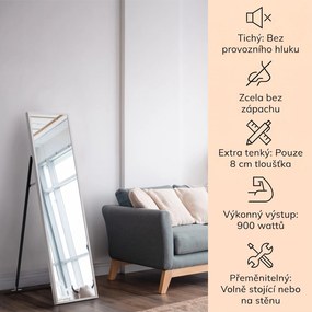 Klarstein La Palma 900, infračervený ohřívač 2 v 1, smart, 40 x 160 cm, 900 W, zrcadlová přední strana