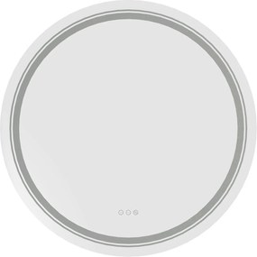 Koupelnové zrcadlo DOVER 80 cm stříbrné