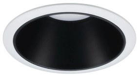 Paulmann 93401 LED Cole, bodovka v bílo-černé úpravě, 1x6,5W LED 2700K tříkrokové stmívání, prům. 8,8cm, IP44