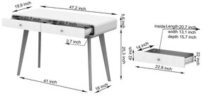Pracovní stůl 50x120 cm Cassie – Støraa