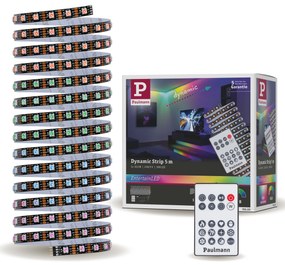 Paulmann 78888 EntertainLED Dynamic, sada RGB LED pásku, délka 500cm, 10,5W , dálkové ovládání