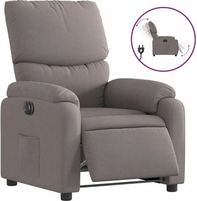 Elektrické polohovací křeslo taupe textil 3204808