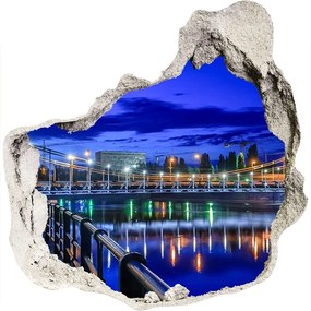 Wallmuralia Fototapeta díra na zeď 3D Vratislav noc 75x75 cm