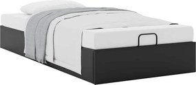 Osmanský rám postele bez matrace černá 80x200 cm umělá kůže 3310769