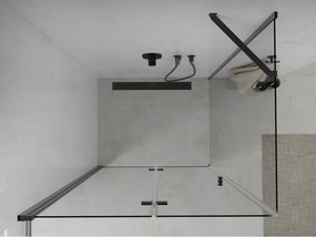 Mexen Lima sprchový kout 80x70 cm, průhledná, černá, 856-080-070-70-00