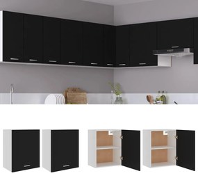 vidaXL Kuchyňské skříňky 2 ks černé 50 x 31 x 60 cm dřevotříska