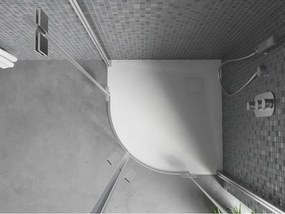 Mexen Bert čtvrtkruhový sprchový kout SMC 90 x 90 cm, bílý - 4KR109090