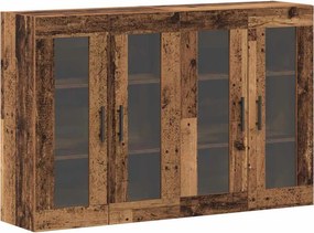 Nástěnné skříně 2 ks Staré dřevo 69,5 x 34 x 90 cm 3394566