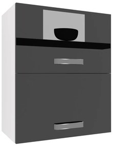 Kuchyňská skříňka Belini horní 60 cm černý lesk  INF SGP2-60/1/WT/B/0/F