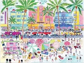 GALISON Puzzle South Beach Miami / 1000 dílků / 68,6 × 50,8 cm