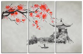 Obraz na plátně - Tradiční ilustrace  Japonsko 160B (150x100 cm)