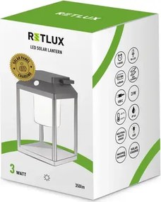 RETLUX RGL 116 LED LUCERNA SOLAR 3W / 350 lm