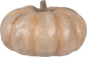Béžová antik dekorace dýně Pumpkin Carbassa - Ø 22*13 cm
