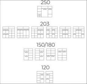Šatní skříň Klasik 150, sonoma