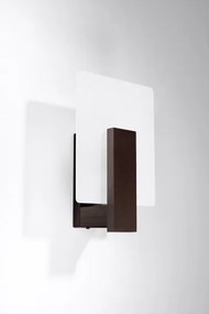 Sollux SL.1096 - Nástěnné svítidlo LAPPO 1xE14/10W/230V wenge