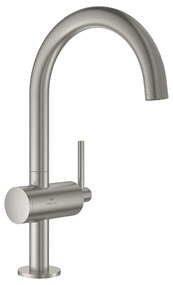 Umyvadlová baterie Grohe Atrio s clic-clacem supersteel 24362DC0