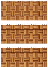 30 ks akáciové terasové dlaždice 30 x 30 cm,  271793