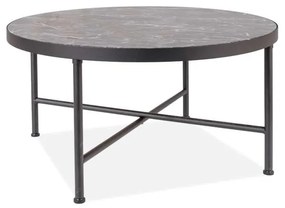 MAXIVA Konferenční stolek - AMULET, černý mramor/černá