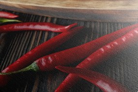Obraz deska s chili papričkami Varianta: 90x60