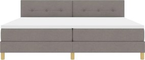Postel s boxspringem s polštářem Taupe 200 x 200 cm textil 3338948