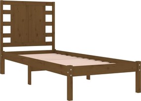 vidaXL Rám postele masivní dřevo 75 x 190 cm Small Single [3104181] Barva: Bílá