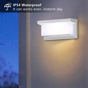 BRILAGI - LED RGBW Venkovní nástěnné svítidlo BRICKY 1xE27/12W/230V bílá IP54