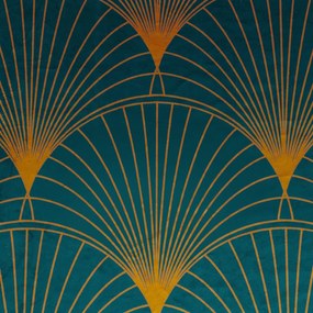 ZATEMŇOVACÍ ZÁVĚS NA KROUŽCÍCH LIMITED COLLECTION LOTOS 140X250 CM TYRKYSOVÁ