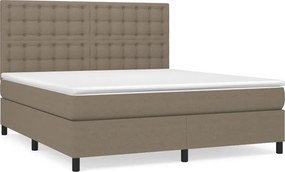 Box spring postel s matrací taupe 160x200 cm textil 3142109