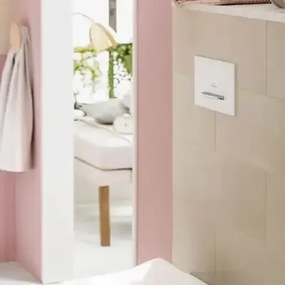 Villeroy  Boch - Ovládací tlačítko splachování, bílá/chrom
